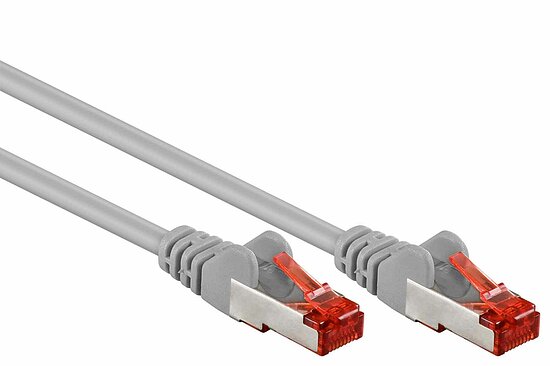 Cat6 Patchkabel 2 x RJ45 grau 3m lang | Patchkabel | Kabel & Leitungen | Elektromaterial